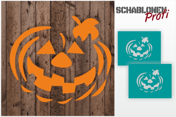 Airbrush Tattoo Schablone Kürbis Gesicht